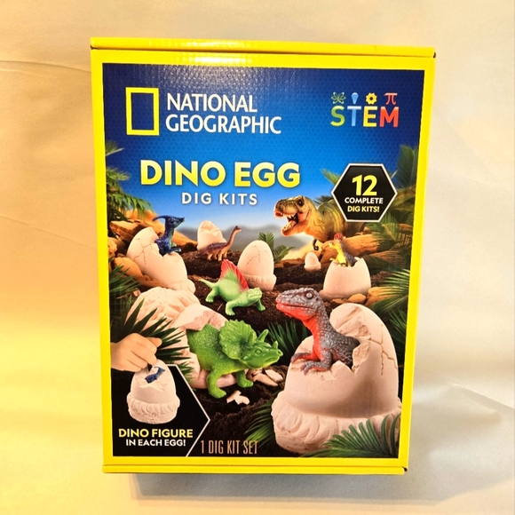 National Geographic | Toys | National Geographic Dino Egg Dig Kits Stem ...